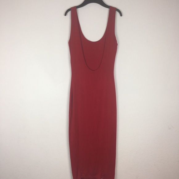 Dresses | Sexy Low Back Red Midi Dress | Poshmark